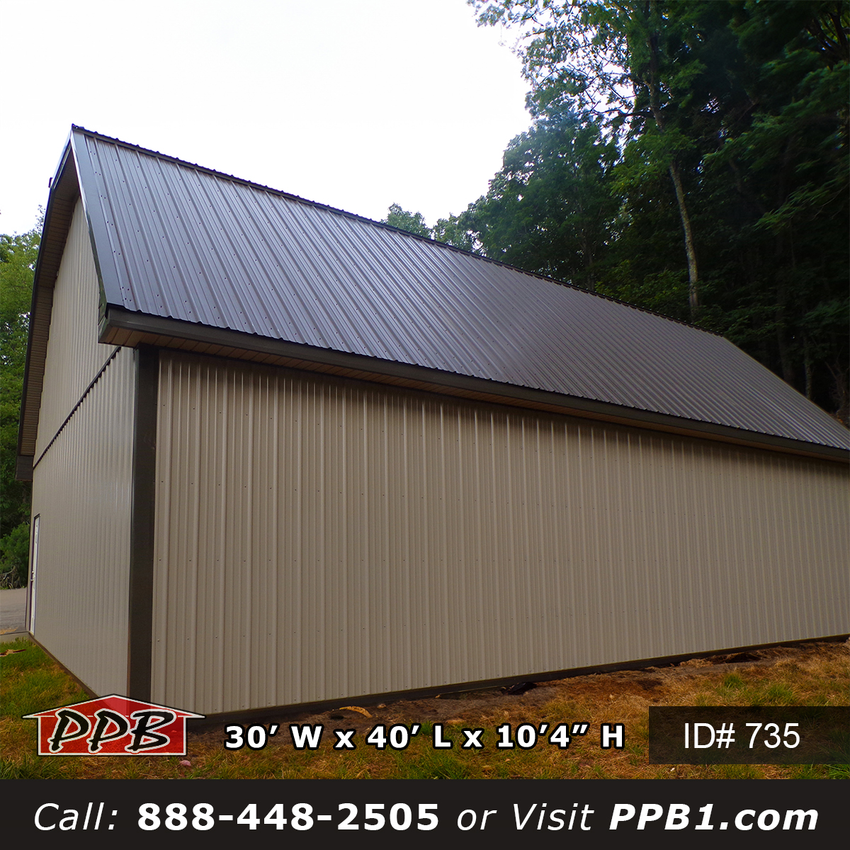 735 (30'Wx40'Lx10'H) | Pioneer Pole Buildings